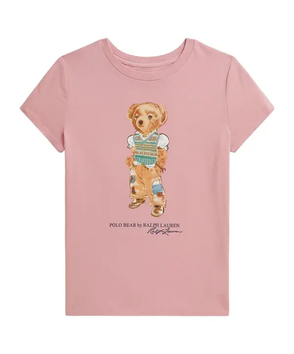 Polo Ralph Lauren Graphic Bear Crewneck T-shirt - Pink