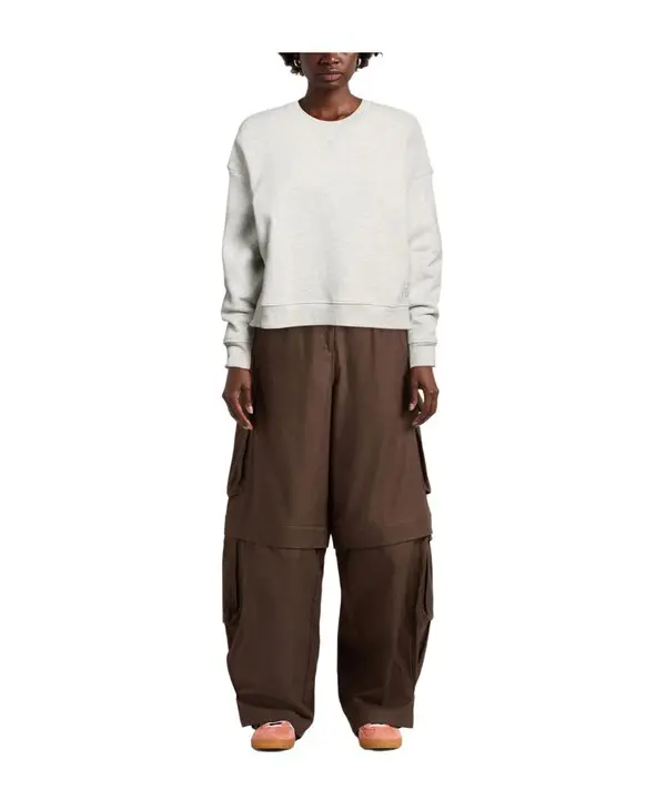 Max Mara Solid Color Fleece Long-sleeve Sweatshirt