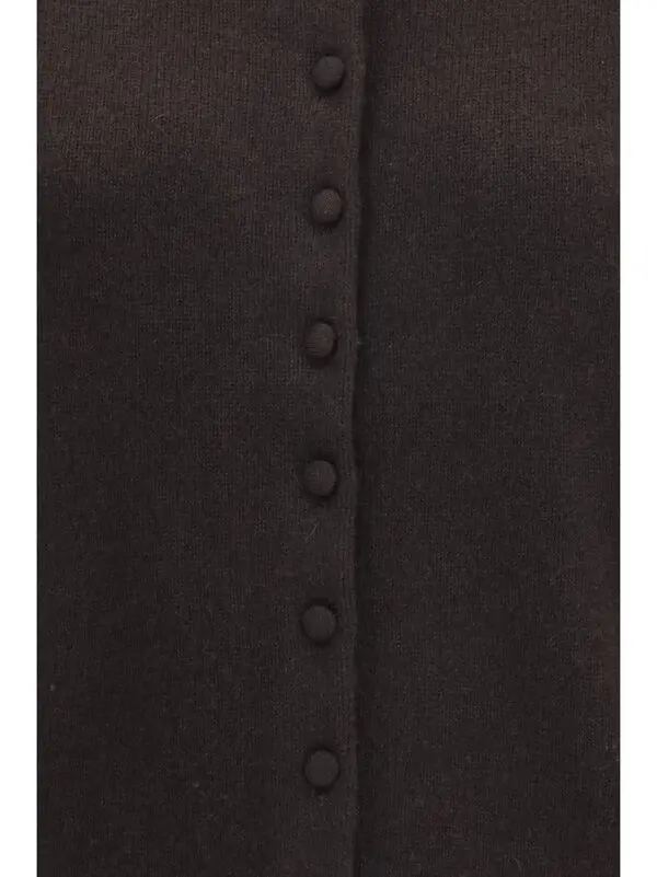 LISA YANG High-neck Knitted Cardigan