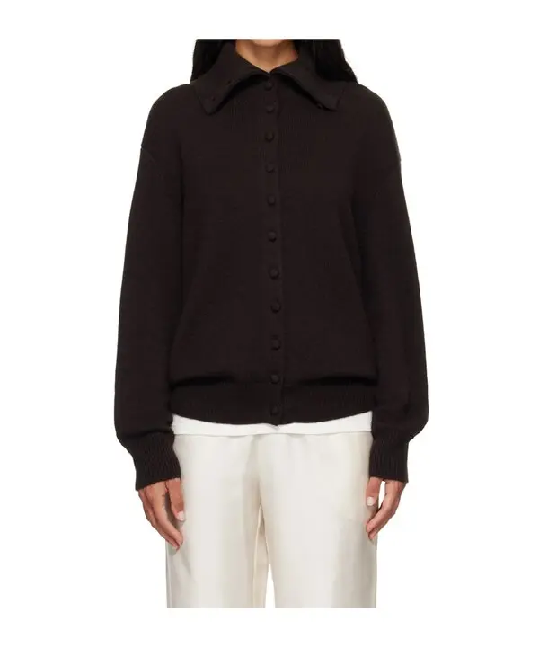 LISA YANG High-neck Knitted Cardigan