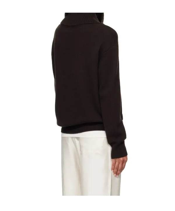 LISA YANG High-neck Knitted Cardigan