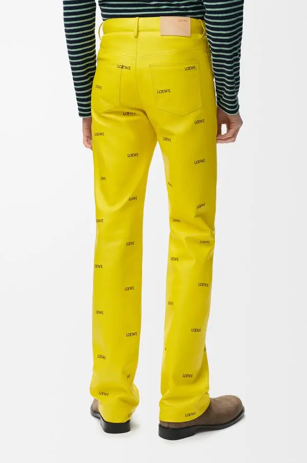 Loewe Trousers In Nappa Lambskin