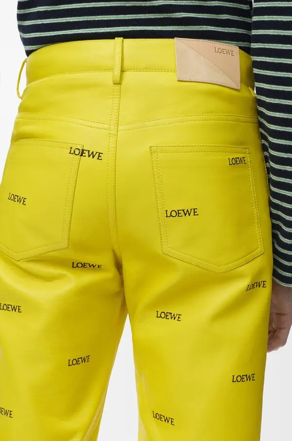 Loewe Trousers In Nappa Lambskin