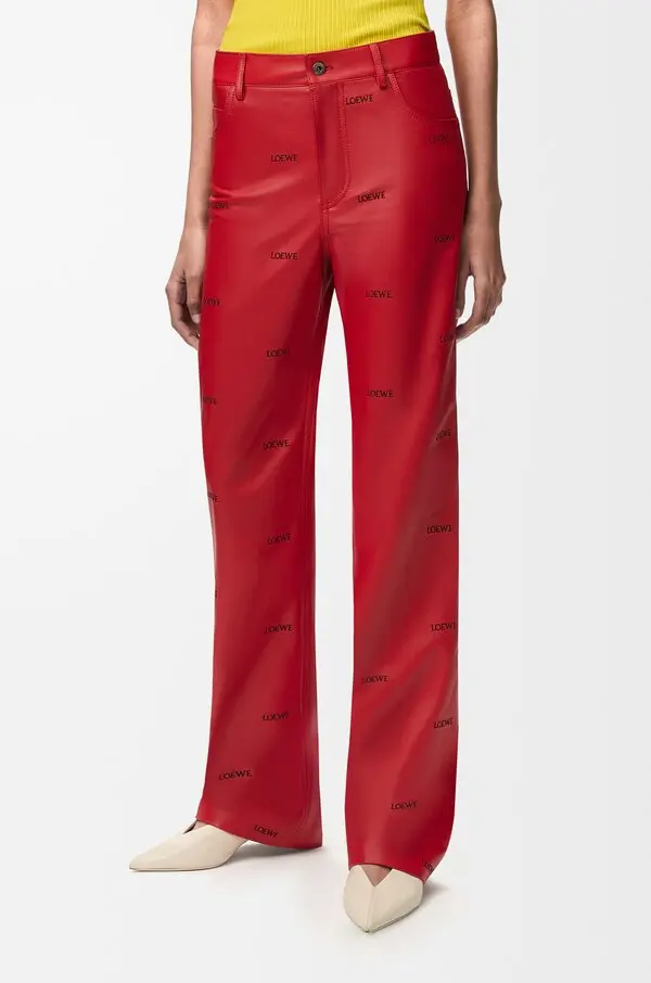 Loewe Trousers In Nappa Lambskin