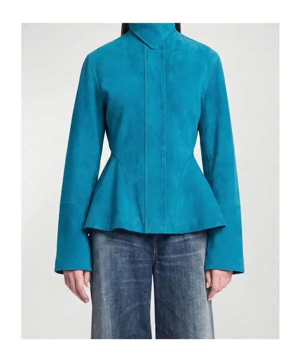 Alaïa Long-sleeve Leather Jacket