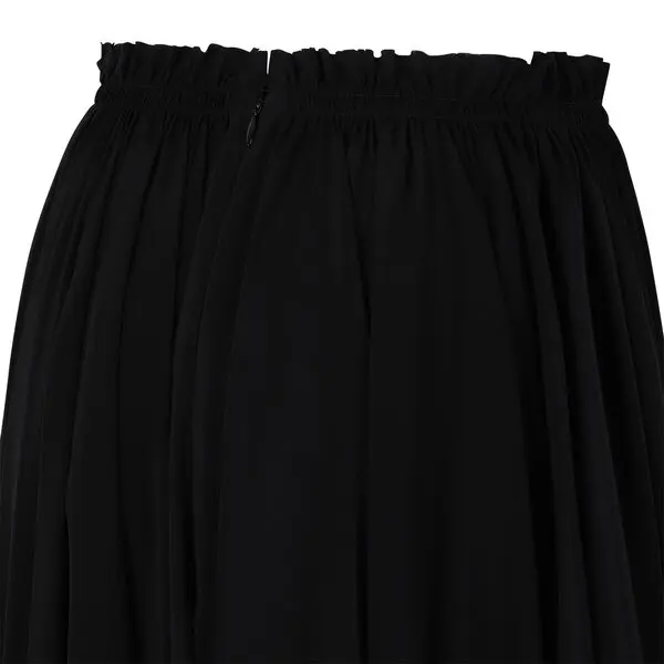 AMI Paris Pleated Asymmetric Skirt