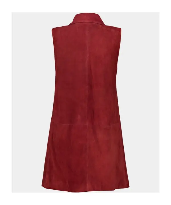FRAME Garnet Suede City Shift Mini Dress