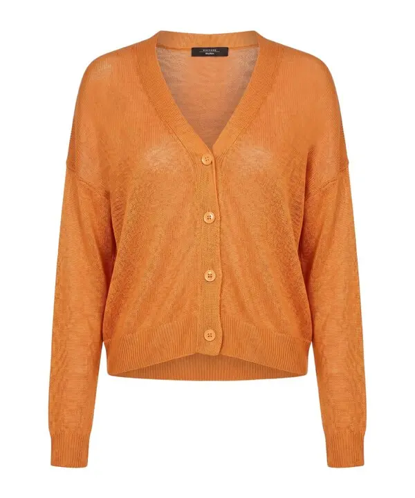Max Mara Minimalist Solid-color Knit Sweater - Orange