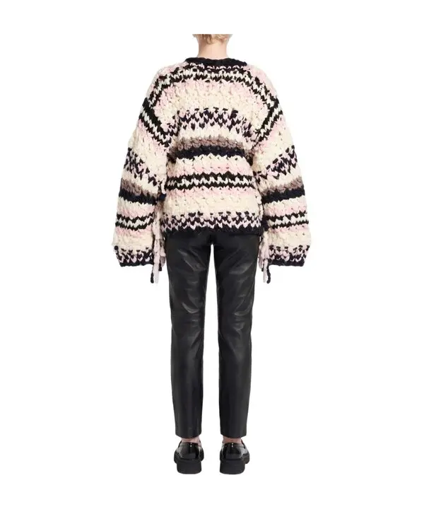 GANNI Multicolored Wool Knit Sweater