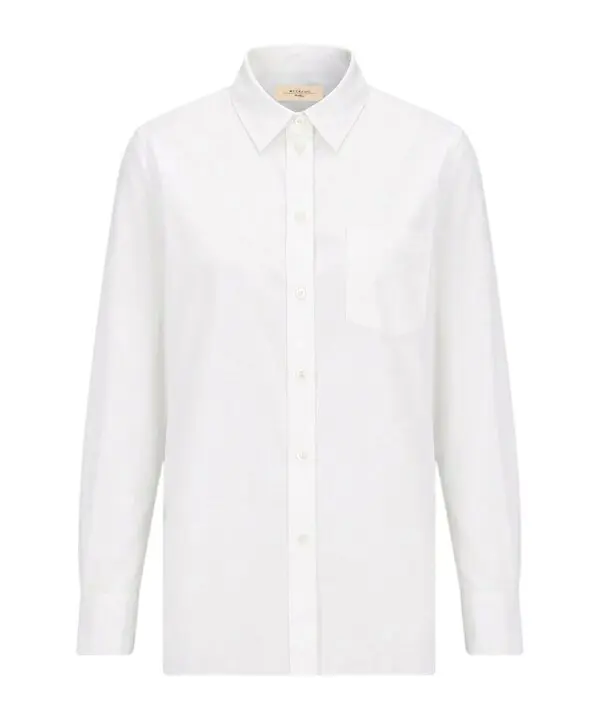 Max Mara Solid-color Long-sleeved Shirt - White