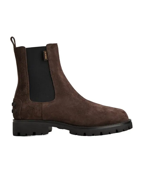 TOD'S Suede Chelsea Boots - Brown