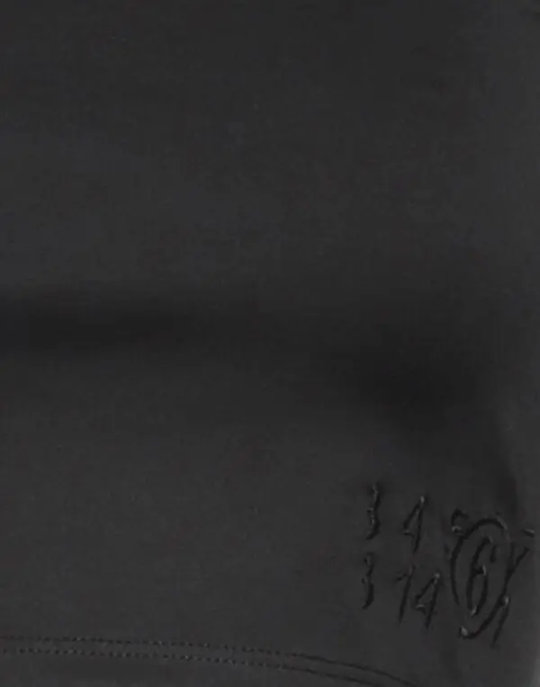 MAISON MARGIELA Solid-colored Form-fitting Cropped Top