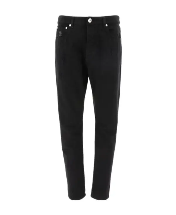 Brunello Cucinelli Distressed Straight Leg Jeans