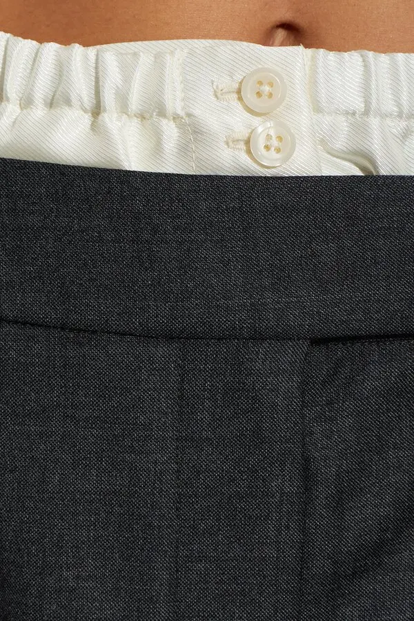 RÓHE Wool Skirt With Slit