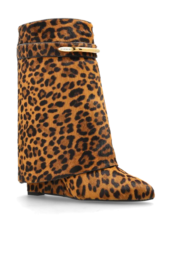 Givenchy Wedge Heel Ankle Boots "shark
