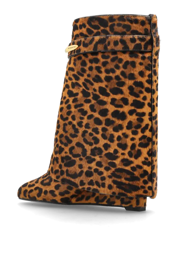 Givenchy Wedge Heel Ankle Boots "shark
