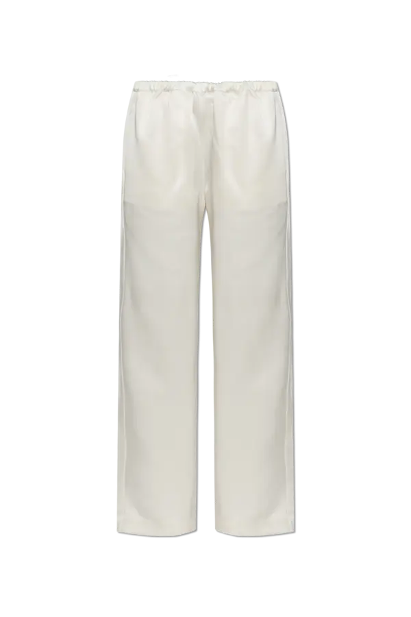 RÓHE Loose-fit Satin Pants - Cream