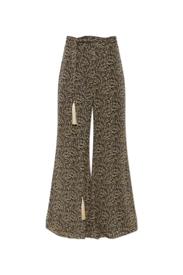 Zimmermann Loose-fit Patterned Pants - Grey