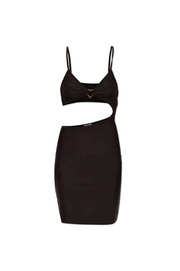 Moschino Beach Dress With Applique - Brown