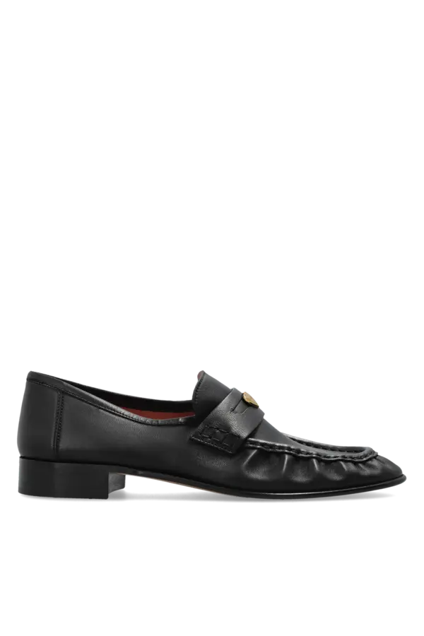 Chloé Letti Leather Loafers - Black