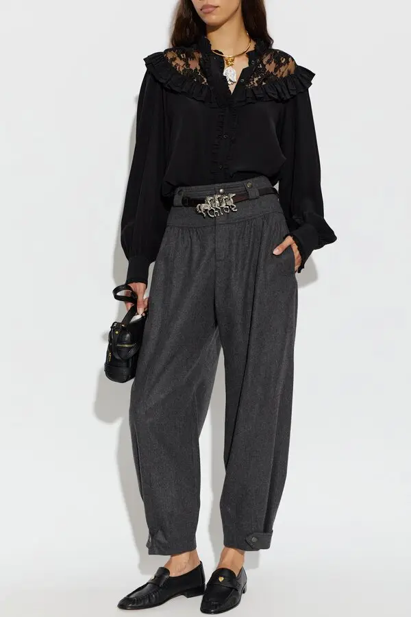 Chloé Letti Leather Loafers