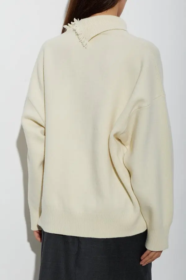 RÓHE Wool Turtleneck With Fringes