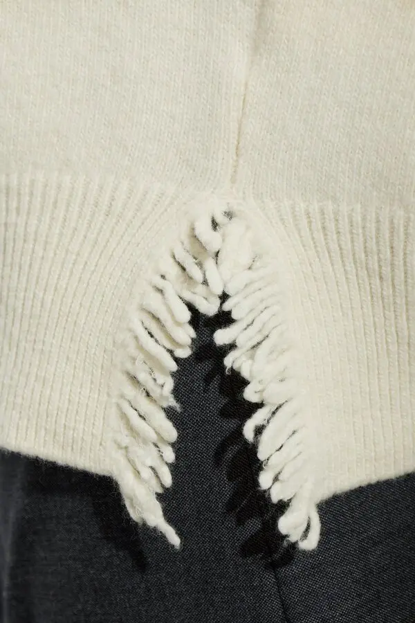 RÓHE Wool Turtleneck With Fringes