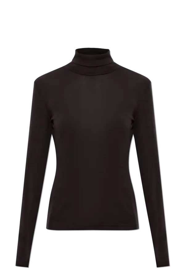 GESTUZ Gzninia' Wool Turtleneck - Brown