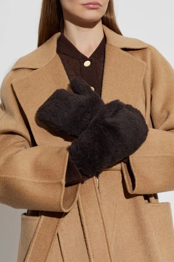 Max Mara Ombrato' Wool Mittens