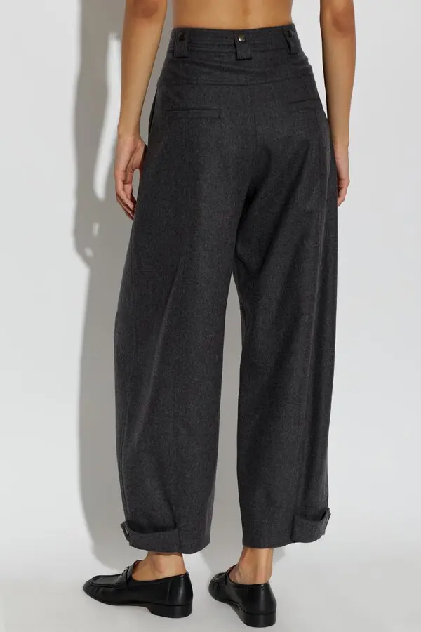 Chloé Loose-fit Wool Trousers