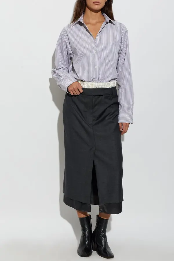 RÓHE Striped Cotton Shirt With Pocket