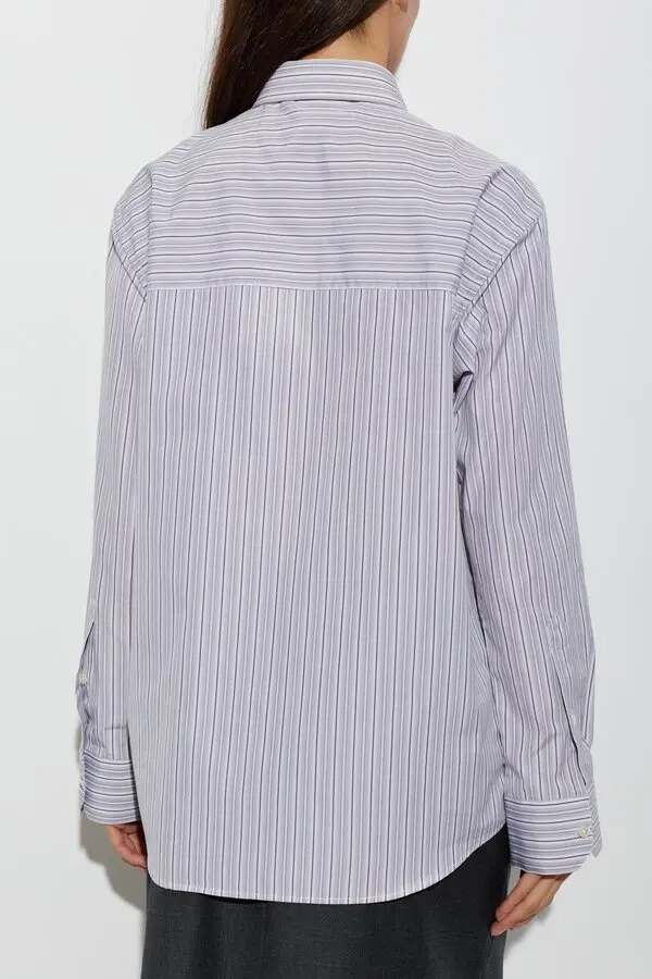 RÓHE Striped Cotton Shirt With Pocket