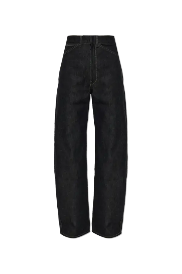 LEMAIRE High-waisted Jeans - Navy Blue
