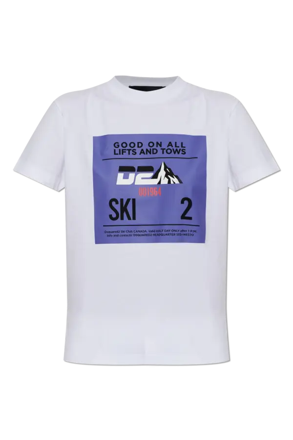 Dsquared2 Cotton T-shirt With Print - White