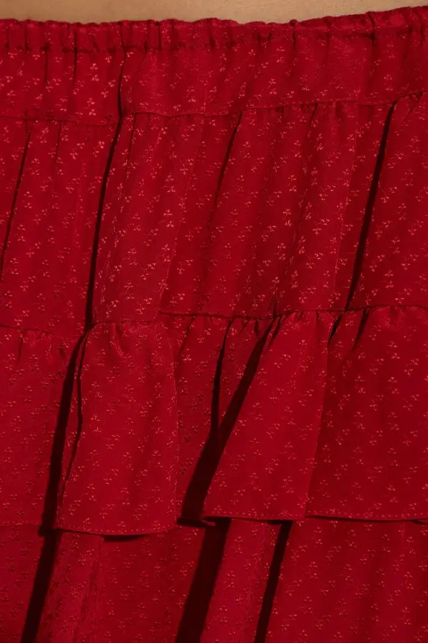 Chloé Silk Pants With Ruffles