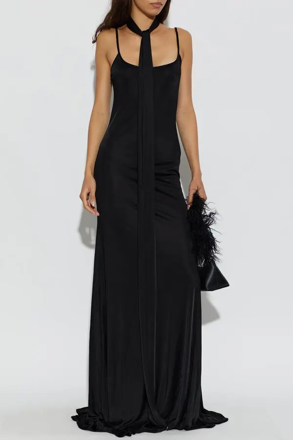 Dsquared2 Long Dress With An Asymmetrical Cut
