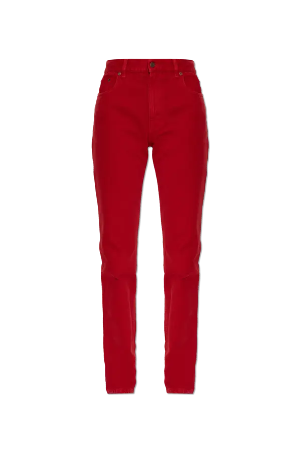 Chloé Tapered Leg Jeans - Red