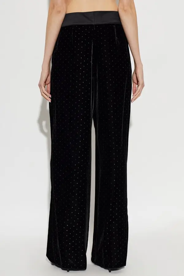 Emporio Armani Velvet Pants With Lurex Thread