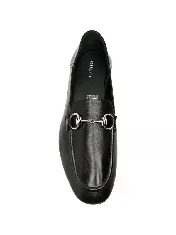 Gucci Leather Loafers With Horsebit Detail