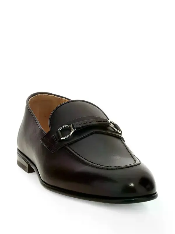 Brunello Cucinelli Leather Horsebit Detail Slip-on Loafers