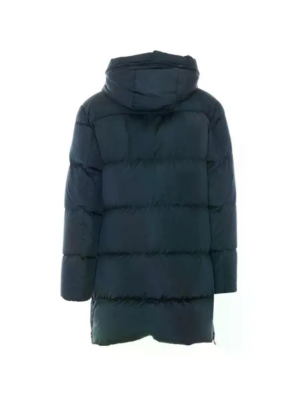 Add Nylongloss Quilted Hooded Coat