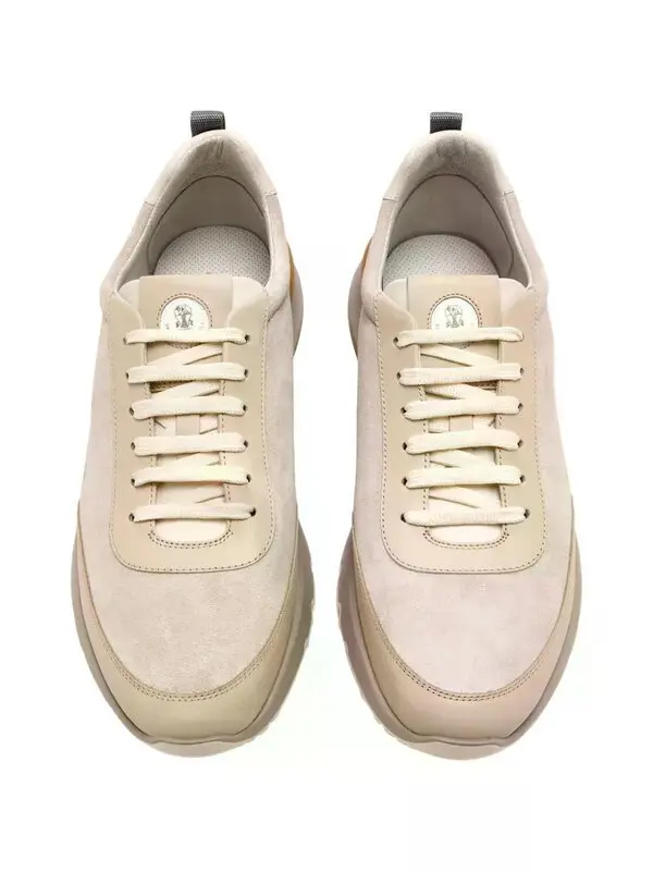 Brunello Cucinelli Logo-embossed Lace-up Sneakers