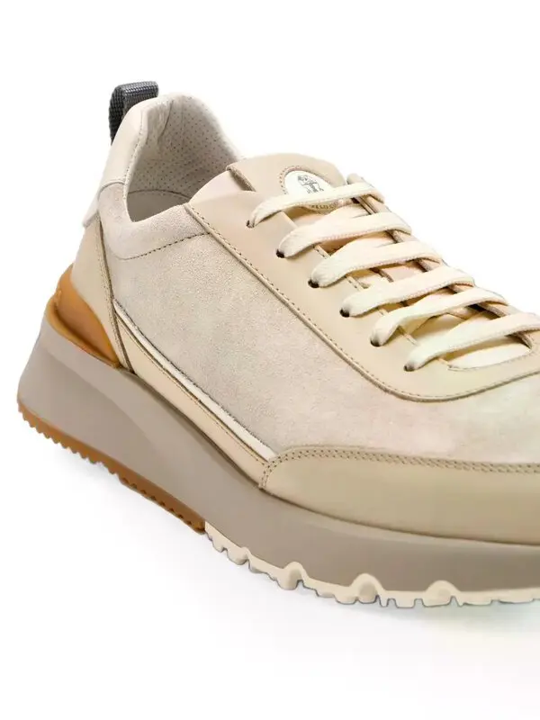 Brunello Cucinelli Logo-embossed Lace-up Sneakers