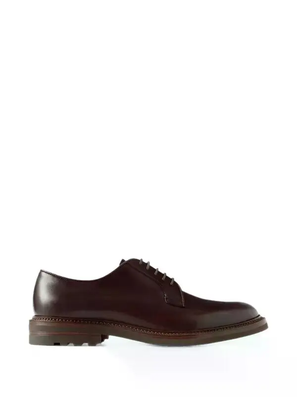 Brunello Cucinelli Laced Shoes In Dark - Brown