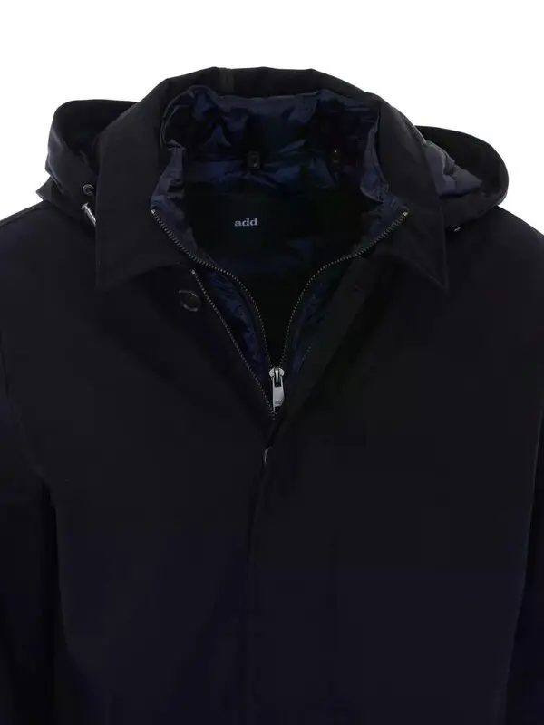 Add Hooded Zip-up Parka
