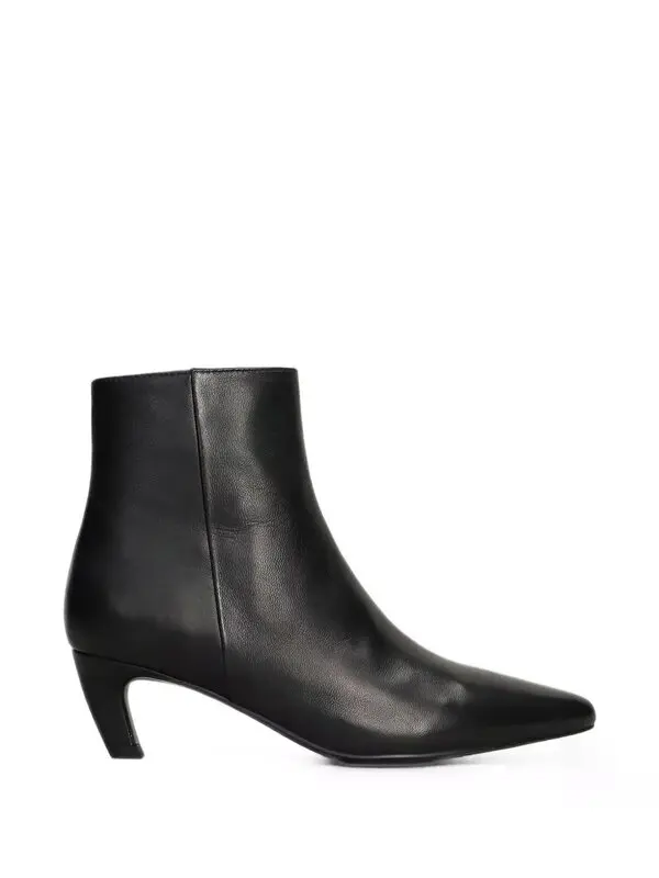 BIBI LOU Calista Pointed-toe Kitten-heel Ankle Boots - Black