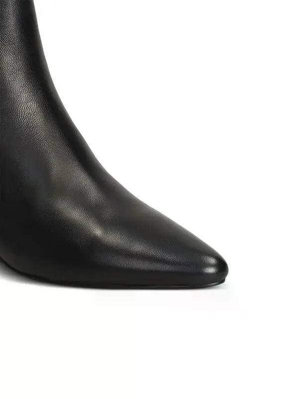 BIBI LOU Calista Pointed-toe Kitten-heel Ankle Boots - Black