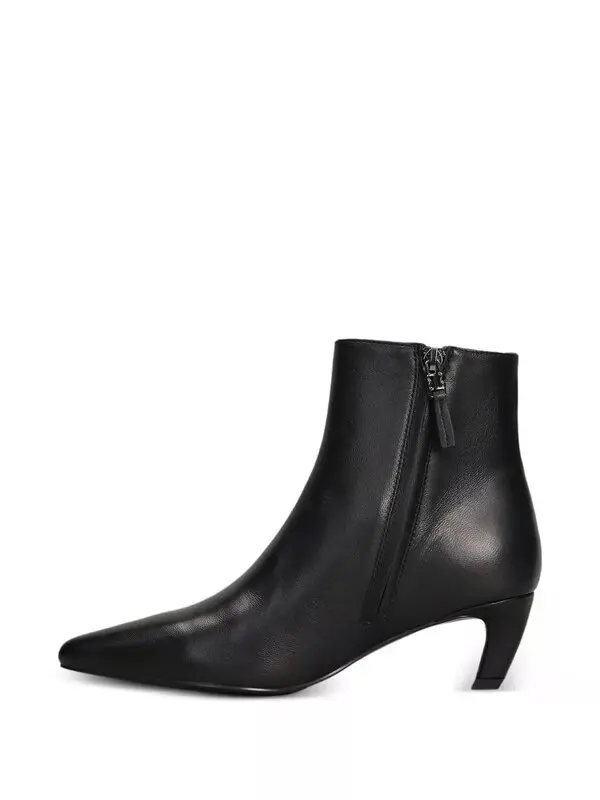BIBI LOU Calista Pointed-toe Kitten-heel Ankle Boots - Black