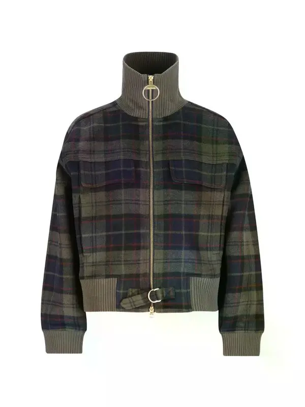 Barbour Ivybridge Tartan-check Zip-up Jacket - Grey