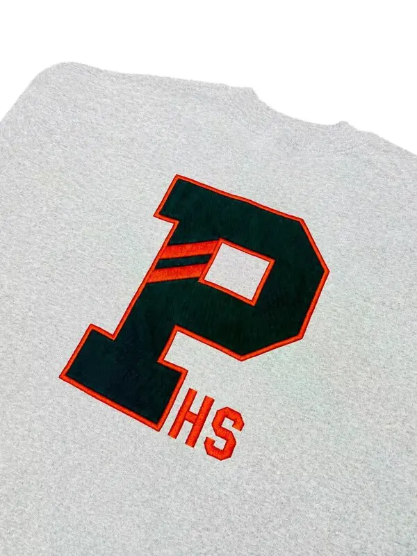 Champion V-neck Logo-patch Sweatshirt - Grey
